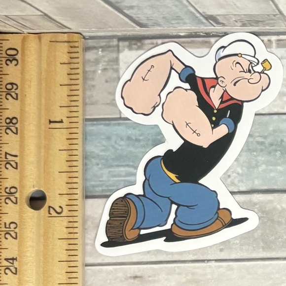 Design | 110 Popeye Reusable Waterproof Vinyl Sticker Decal | Poshmark